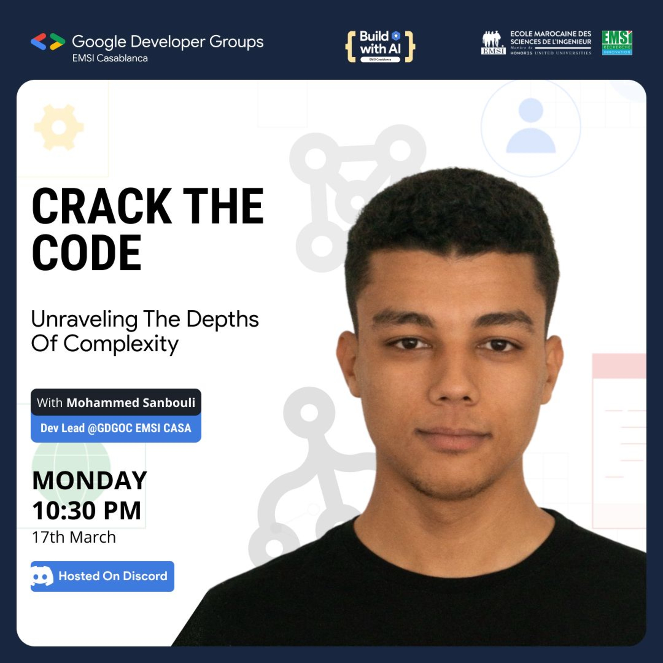 See Crack the Code: Unraveling the Depth of Complexity at Google Developer Groups GDG on Campus ...